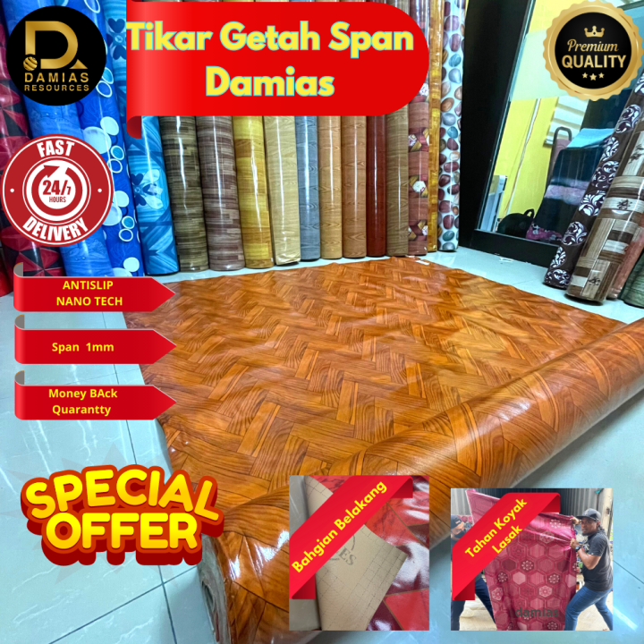 Tikar Getah Ada Span Tebal 1mm Lembut Dipijak dan Mempunya Pelbagai ...