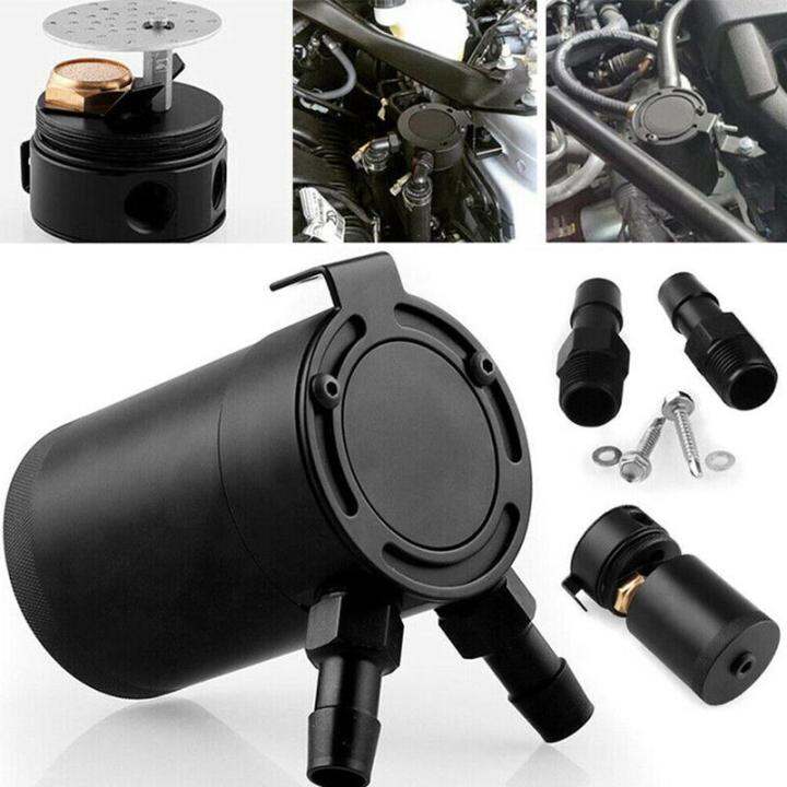 2-Port Air Oil Separator Oil Catch Can 2-Port Oil Catch Tank Reservoir ... 2-Port Air Oil Separator Oil Catch Can 2-Port Oil Catch Tank Reservoir ...