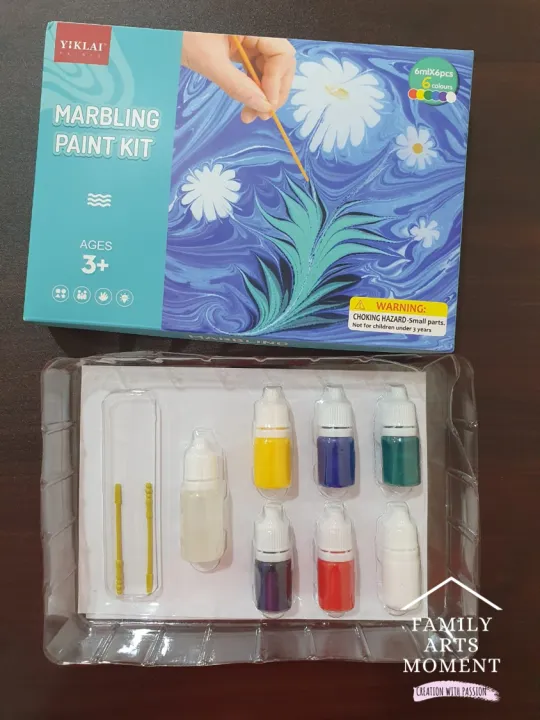 Marbling Paint Kit, Hands-on Art Activity for Kids | Lazada