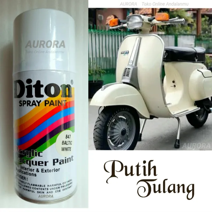 Cat PUTIH TULANG Diton Baltic White 847 Solid Baltik Putih Jadul Putih ...