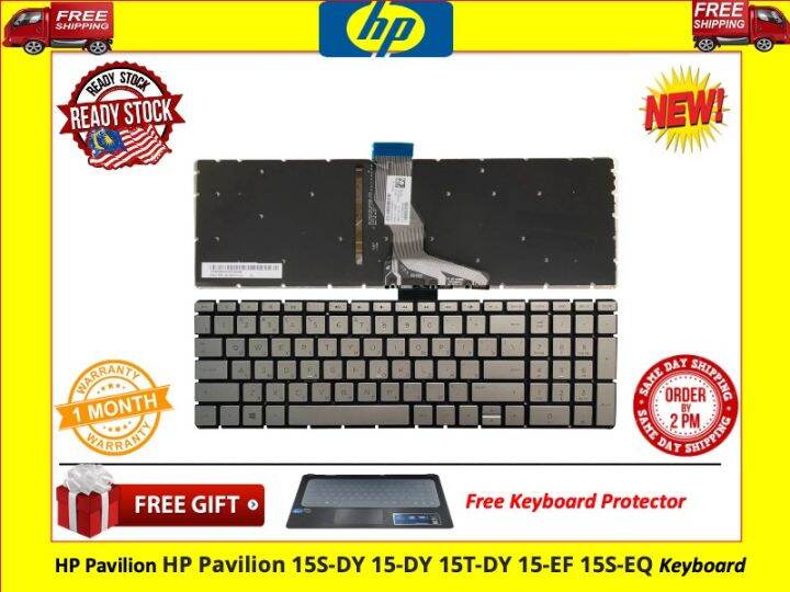 HP Pavilion 15S-DY 15-DY 15T-DY 15-EF 15S-EQ TPN-Q20115-CC TPN-Q222 TPN-W127 Laptop Keyboard US ...