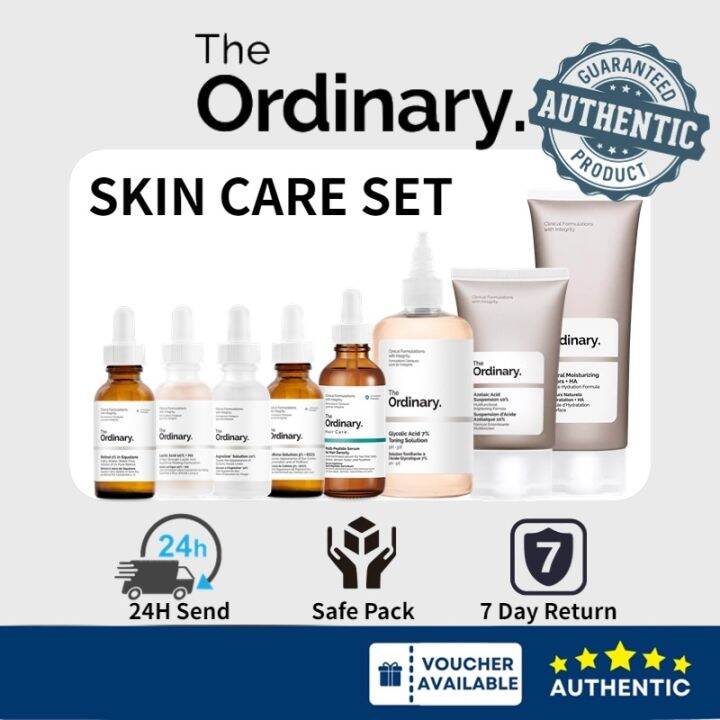 The Ordinary Serum Retinol Azelaic Acid Vitamin C Glycolic Acid Salicylic Alpha Arbutin