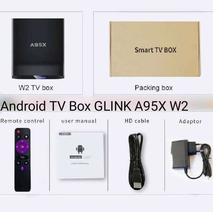 Android TV Box GLINK A95X W2 (Rom 32GB Ram 4GB) แอนดรอย ทีวี กล่องรับ ...