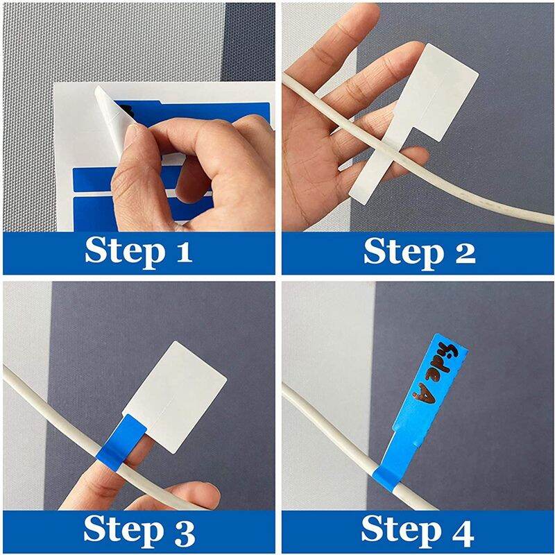 750Pcs Cable Label Sticker Waterproof Wire Network Electrical Cable ...