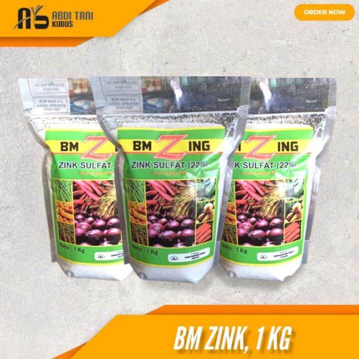 BM ZING 1 KG (ZING SULFAT 22%) PUPUK MIKRO ZN | Lazada Indonesia