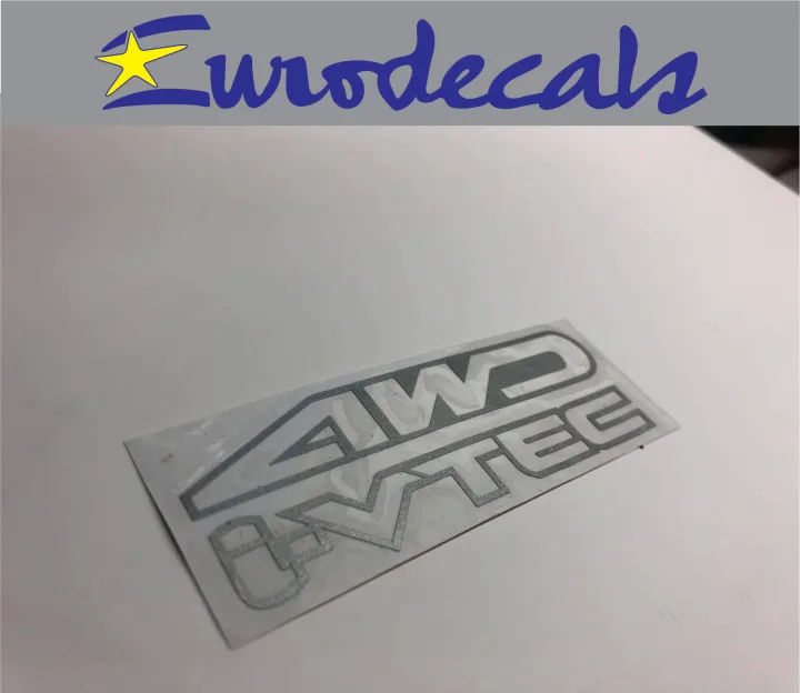 Eurodecals 4WD I-VTEC Cut out Sticker | Lazada PH