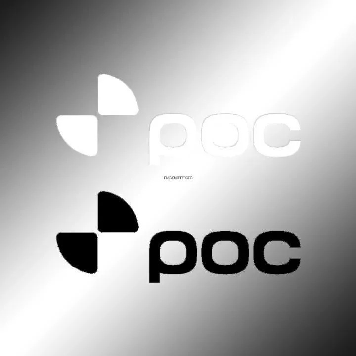 Sticker 1X POC Weather Proof die-cut decals Helmet 3 inches MTB BMX ...