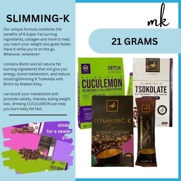 Madam K MK Slimming K Coffee , Tsokolate and Cuculemon | Lazada PH