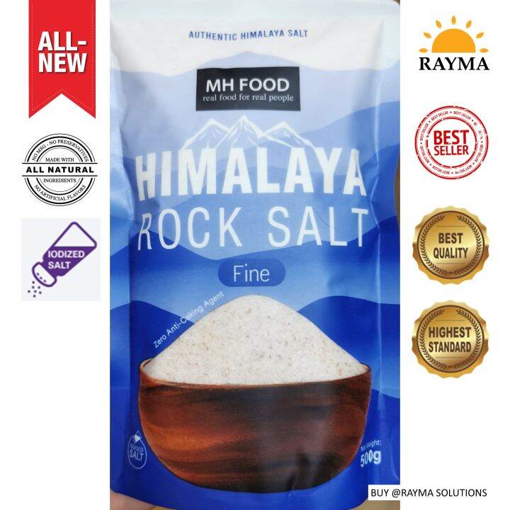 MH Food Himalayan Pink Salt - Fine 500g | Lazada