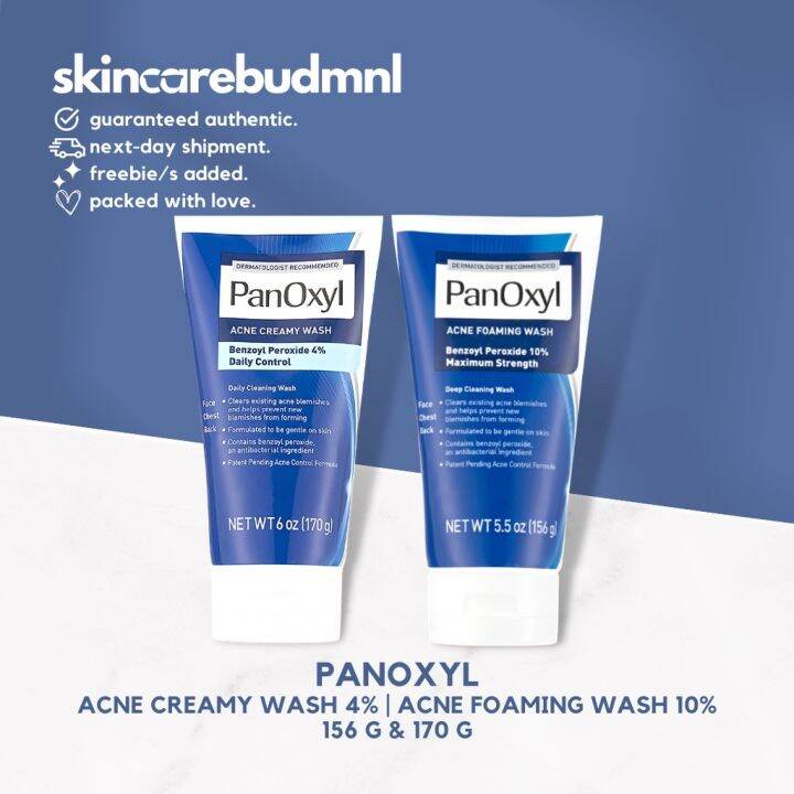 ☄♙ PanOxyl Acne Creamy Wash 4 Acne Foaming Wash 10 with Benzoyl ...