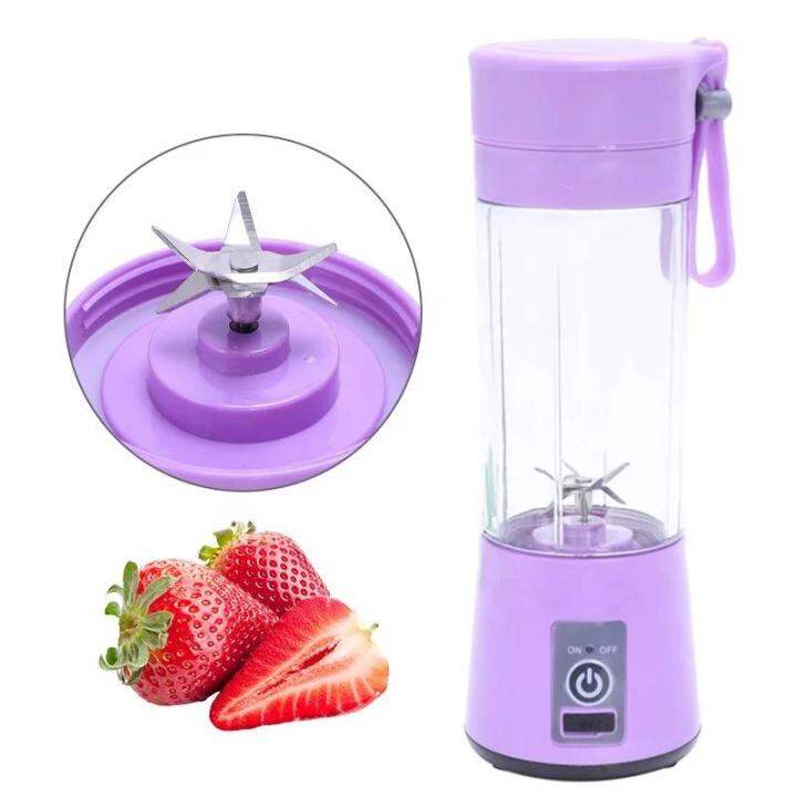 Blender Mini Portable Juice Cup / Blender Kecil 4 Blade / Blender USB ...