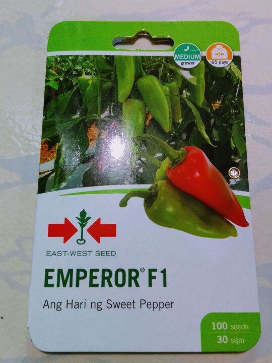 EMPEROR F1 HYBRID BELL PEPPER (100 SEEDS) BY EAST WEST | Lazada PH