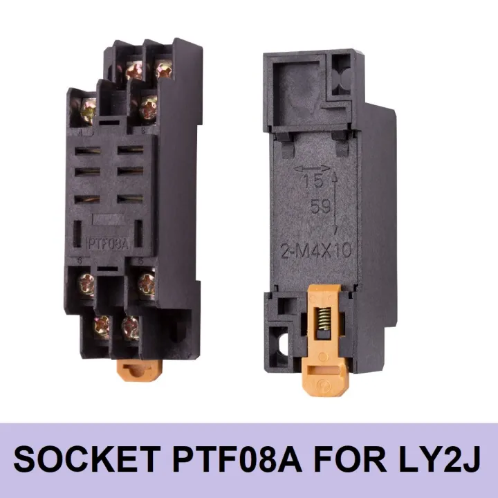 Socket PTF-08A 8 Pin Relay Socket Base For LY2J LY2NJ HH62P JYR-L2 ...