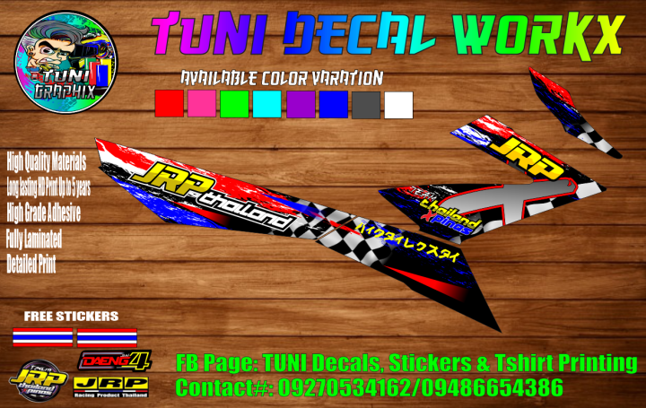 RAIDER 150 FI (JRP THAILAND STOCK DECAL STICKER V2) W/ FREEBIES | Lazada PH