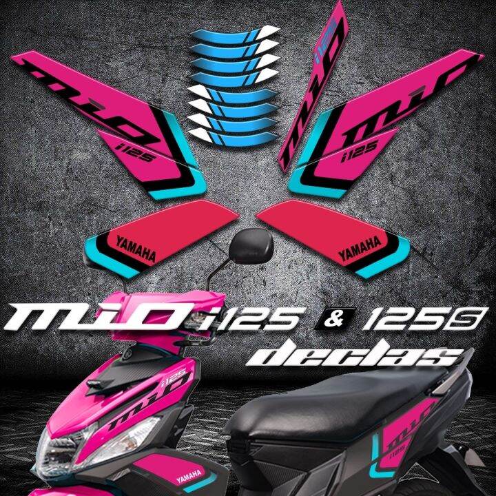Yamaha Mio i 125 125s stock decals stickers for M3 motorcycle parts and ...
