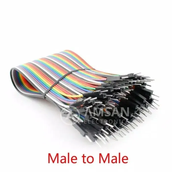 Kabel Pelangi 40 Pin Kabel Dupont 10cm 20cm 30cm Male Male Female ...