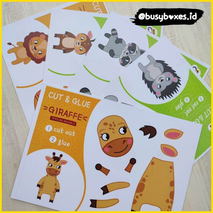 [busyboxes.id] cut and glue mainan edukasi belajar menggunting tempel ...