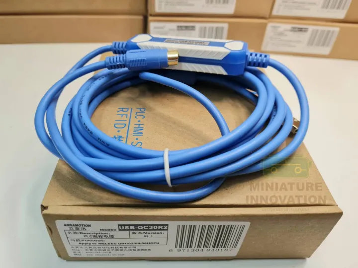 สายเชื่อมต่อ PLC Mitsubishi โมเดล USB-QC30R2 สายลิงค์ PLC Mitsubishi Q ...