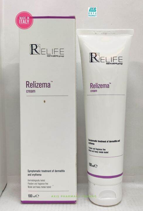 RELIFE RELIZEMA CREAM "Symptomatic Treatment of Dermatitis And Erythema ...