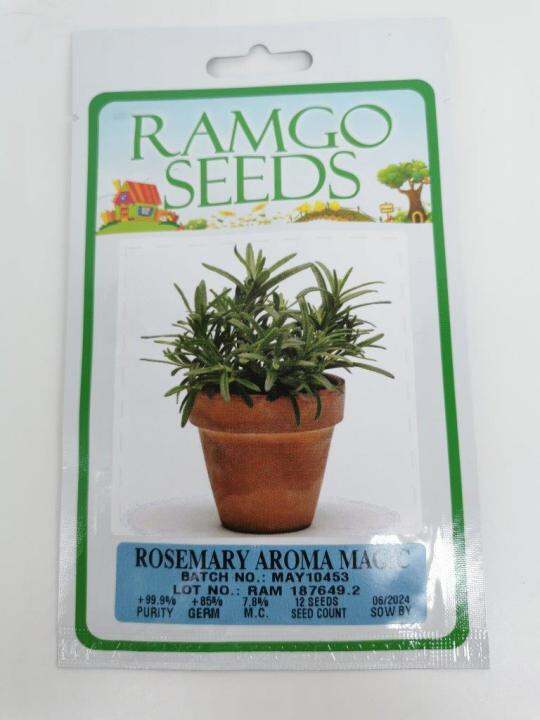ROSEMARY AROMA MAGIC HERB SEEDS 12 SEEDS PACK | Lazada PH