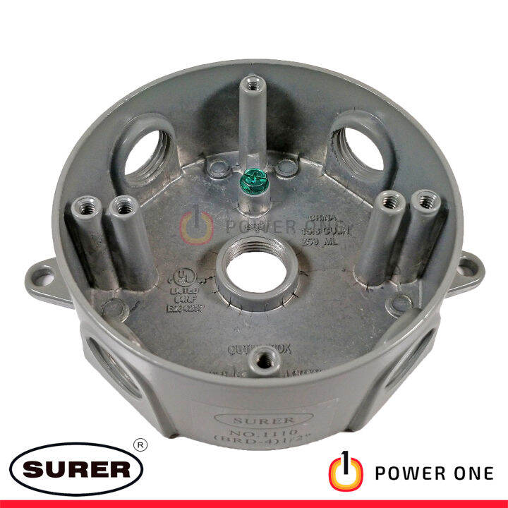 Surer 1110 Cast Aluminum 4" Utility Box, Five 1/2" Holes | Lazada PH