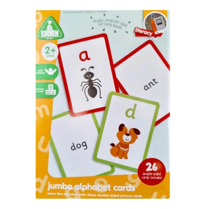 (DIJAMIN ORIGINAL) ELC Jumbo Alphabet Cards | Lazada Indonesia