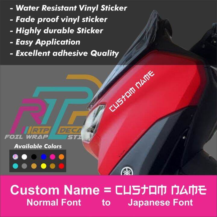 Convert Your Name to Japanese Font Style Sticker Decals | Lazada PH