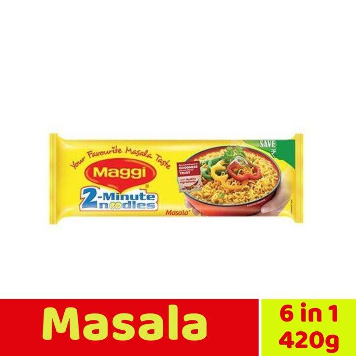 อาหารอินเดีย vegetarian Maggi Noodles 6 in1 (Indian Mama) ก๋วยเตี๋ยวมา ...