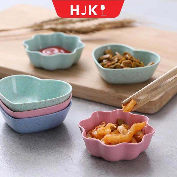 HJKL น้ำหนักเบา สร้างสรรค์ หัวใจรูปดอกไม้ ทนต่อการตก ขอบเรียบ ฟางข้าว ...