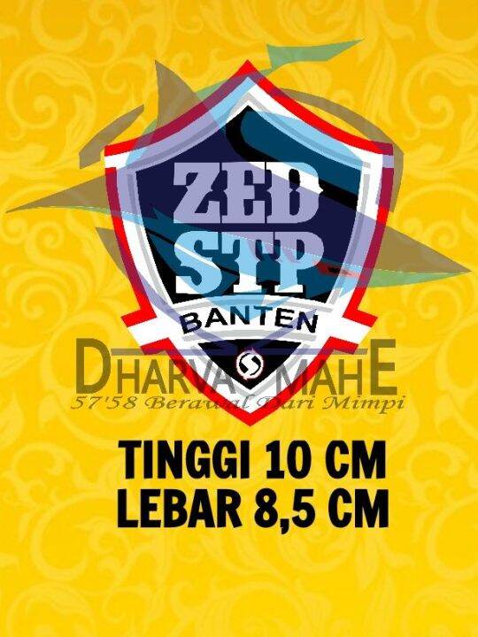 Stiker ZED STP Banten, ZED STP Polda Banten, stiker polisi, polri ...