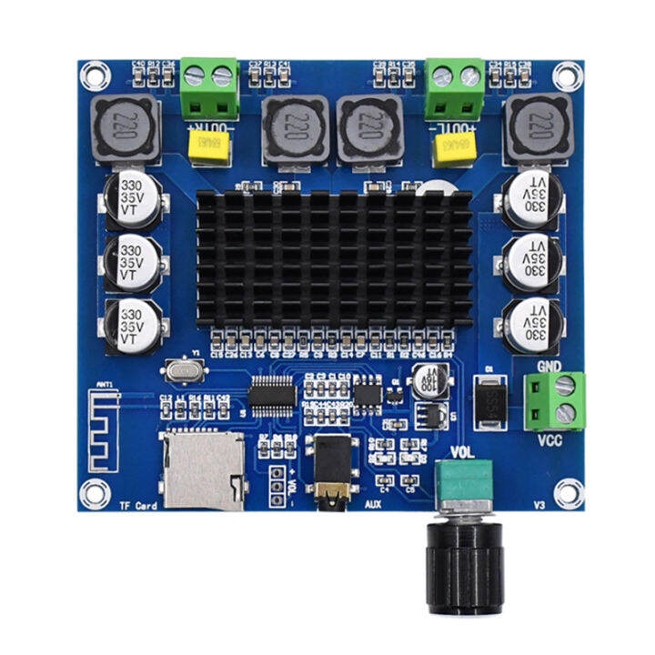 XH-A105 Digital Bluetooth 5.0 Power Amplifier Board TDA7498 Dual 100W ...