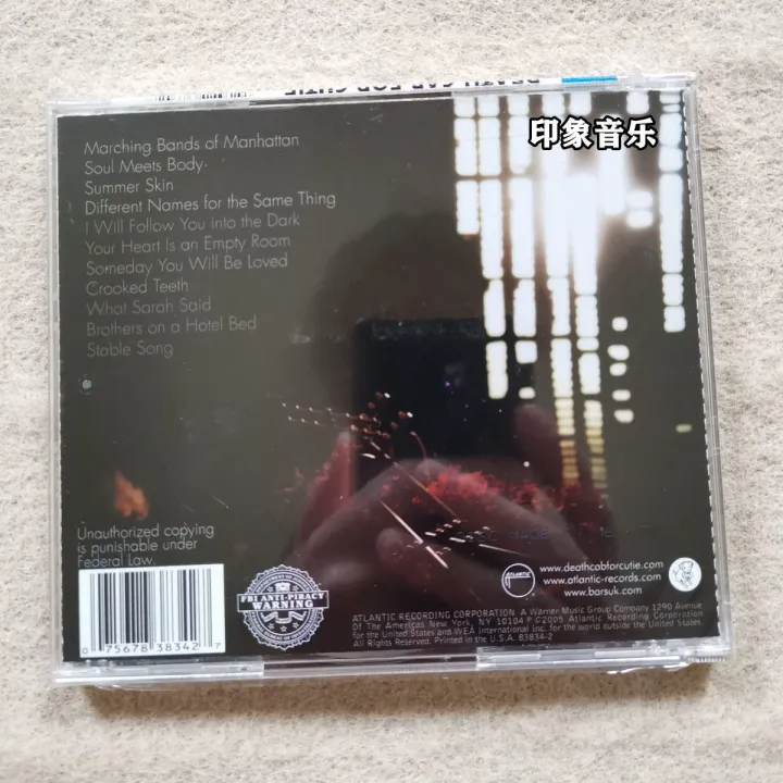 Original original Death Cab for Cutie plans alternative music lively ...