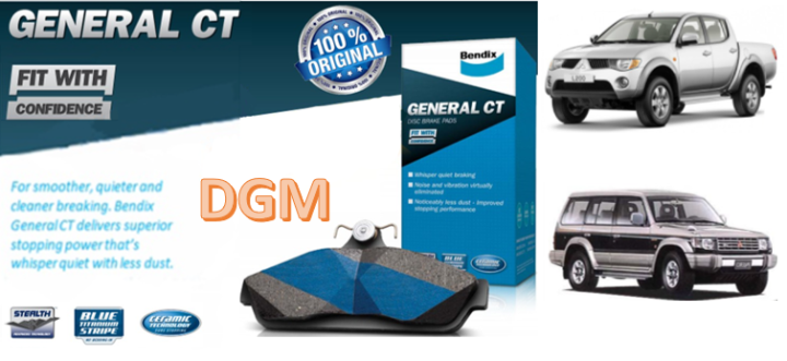 Bendix General CT Brake Pad Front (DB1113GCT) - Mitsubishi Pajero L049 ...