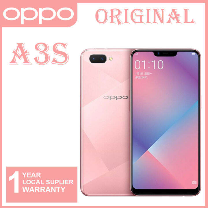 OPPO A3S Cellphone Original 4GB+128GB Brand New Smartphone 6.2 inch Full Screen 4230mAh Mobile ...