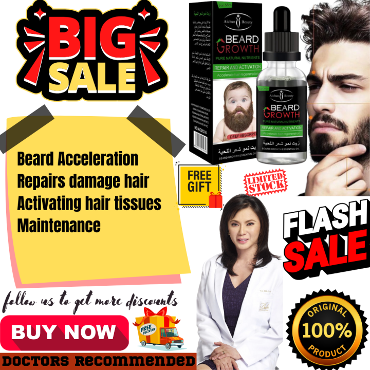 🧔100x [original Beard Growth Men Chest C Essential Oil 30ml Liquid]🧔