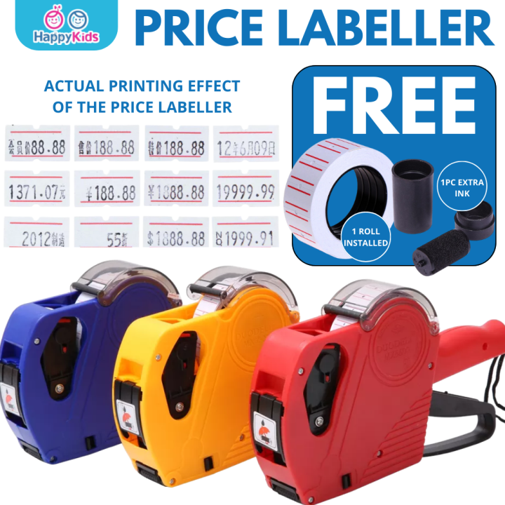 Happy Kids | Label Maker Grocery Price Labeller Price Tag Gun 20x12mm ...