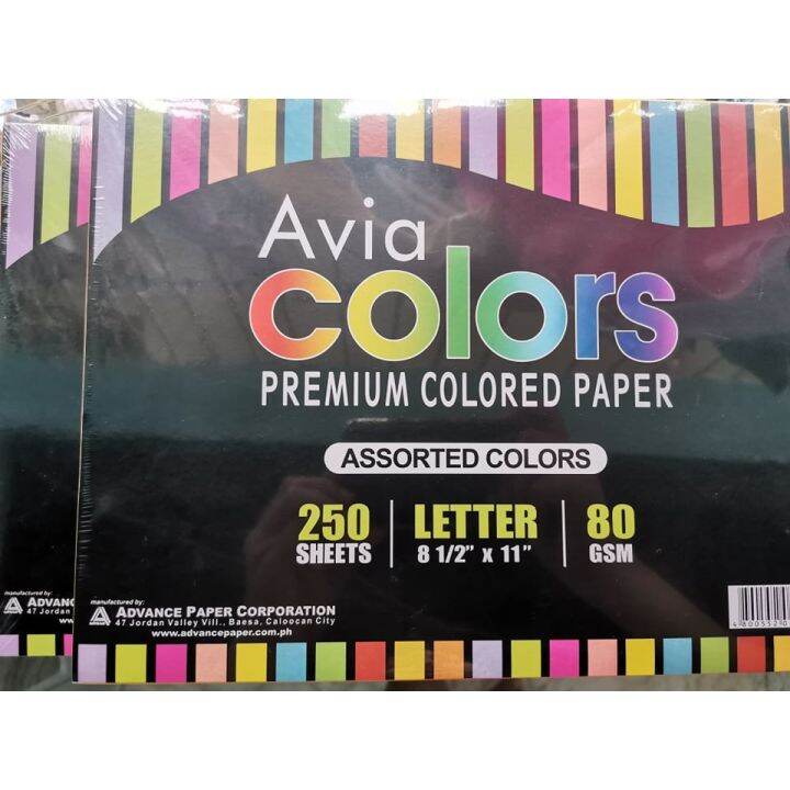 Avia Premium Colored Paper 1 Ream | Lazada PH