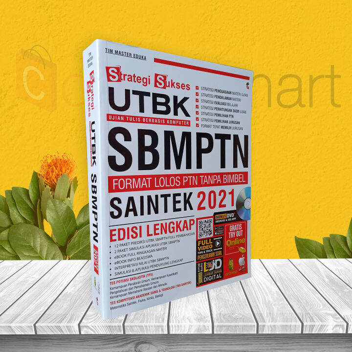 BUKU SBMPTN UTBK SAINTEK 2021 STRATEGI SUKSES BONUS APLIKASI ANDROID | Lazada Indonesia