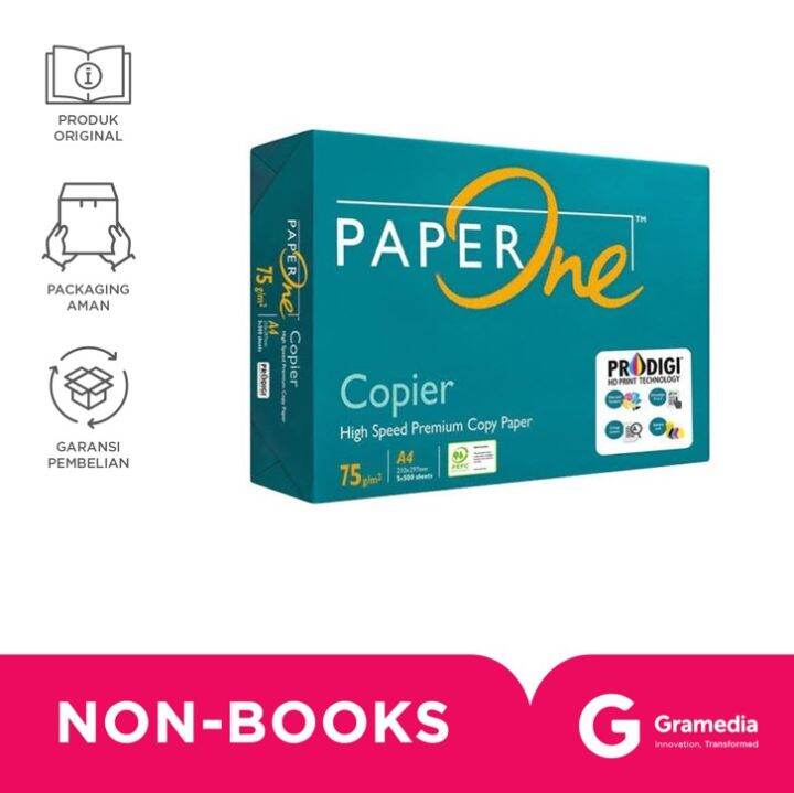 Kertas HVS - PAPER ONE FC 75 GR A4 | Lazada Indonesia