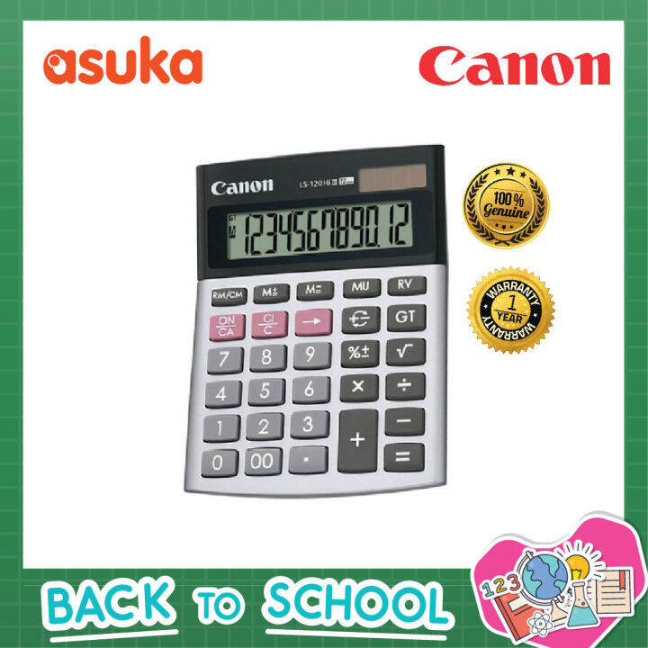 CANON WS-1210HI III DESKTOP (12 Digits) CALCULATOR Adjustable Stand ...