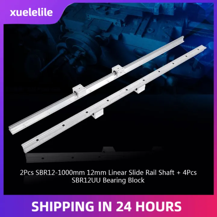 [Quality assurance]2Pcs SBR12-1000mm 12mm Linear Slide Rail Shaft ...