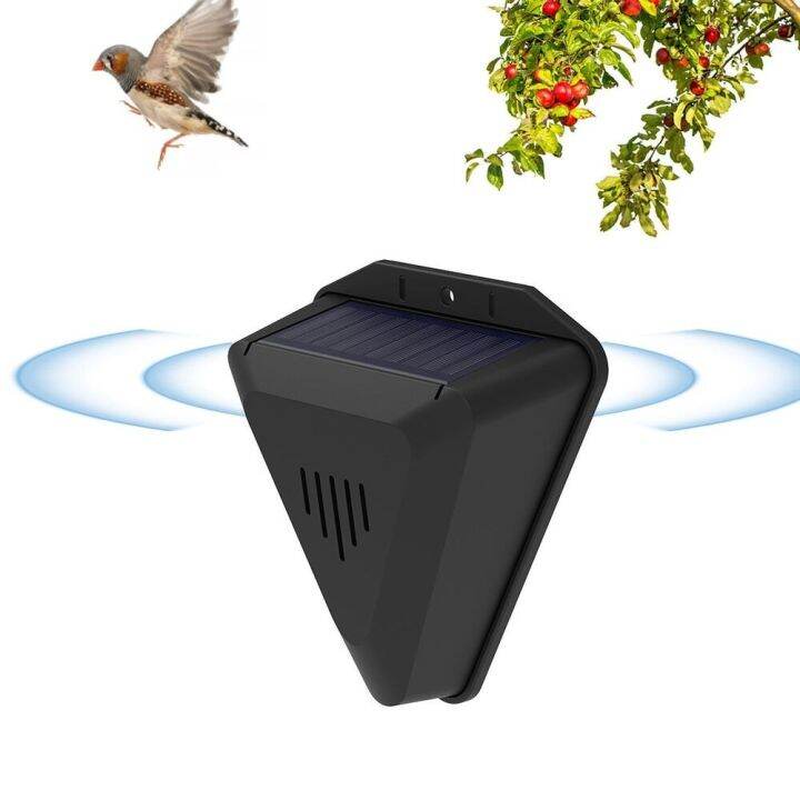 BEGUILE New Ultrasonic Sound Light Warning Waterproof Bird Repeller ...