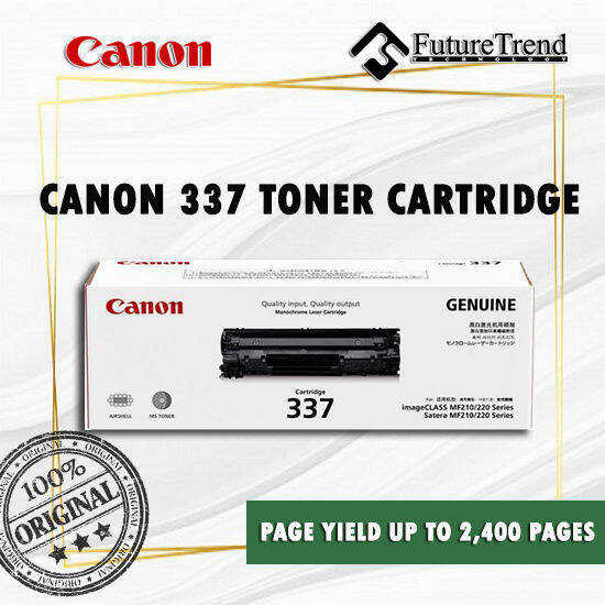 Canon Cartridge 337 Original Black Toner Cartridge | Lazada