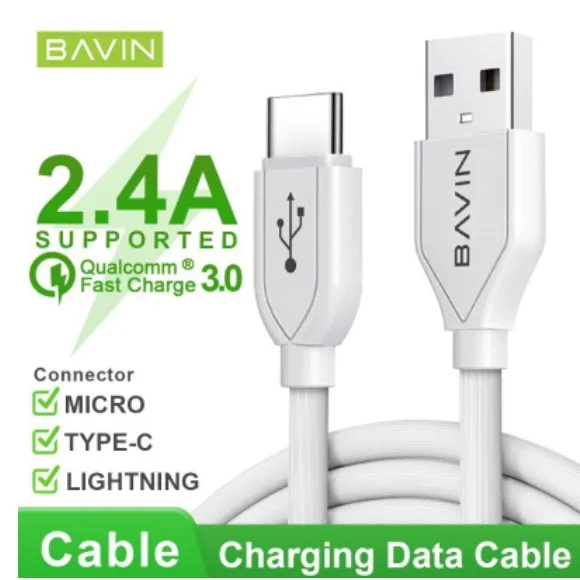 Original BAVIN 2.4A Fast Charging Data Cable For Micro Android Type C ...