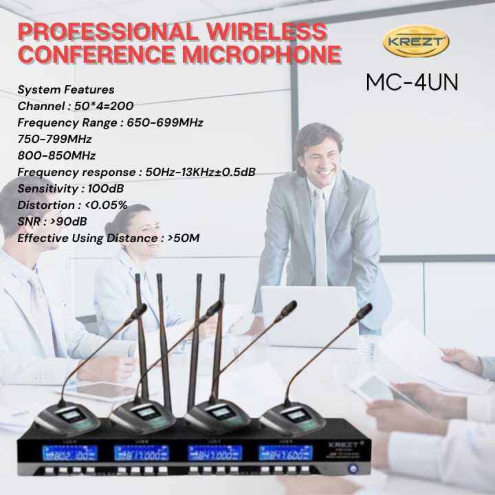 MIC WIRELESS CONFERENCE PODIUM KREZT MC 4UN / KREZT MC4UN | Lazada ...