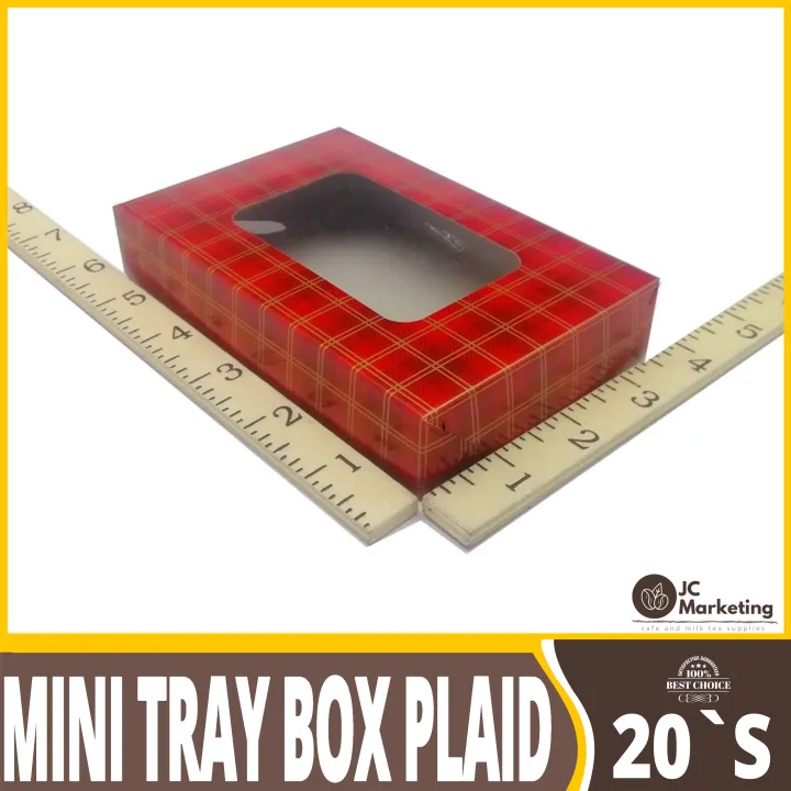 Mini Tray Box Plaid 20`S l Packaging l Boxes | Lazada PH