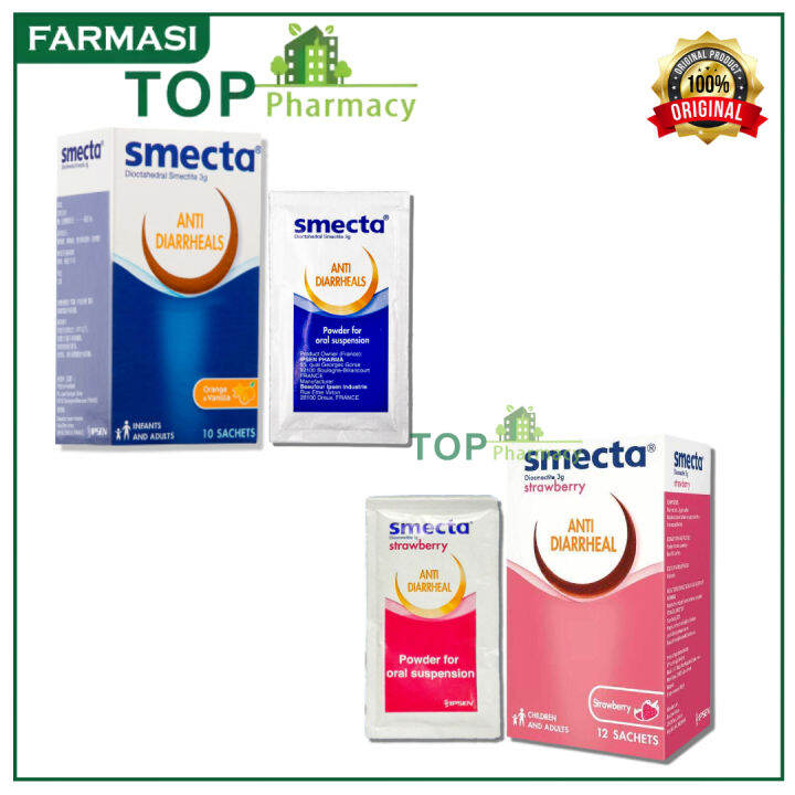 Smecta Children & Adults 12sachet ( Orange/ Strawberry) | Lazada