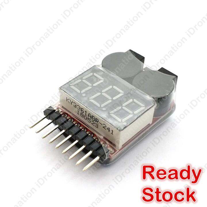 2 in 1 Lipo Li-po RC Cell Battery Checker Tester Low Voltage Indicator ...