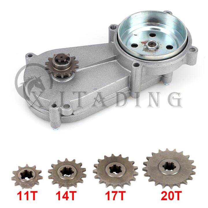 Motorcycle T8F 11/14/17/20T teeth Transmission Reduction Gear Box For 47cc49cc Mini Motor Pocket ...