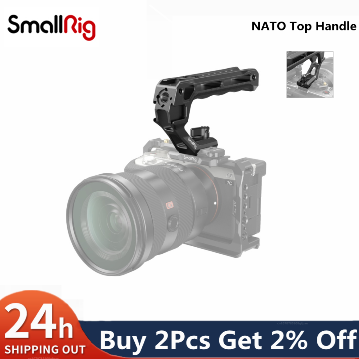 SmallRig NATO ที่จับด้านบน Lite พร้อมที่จับกล้องรองเท้าเย็นสำหรับกรง ...